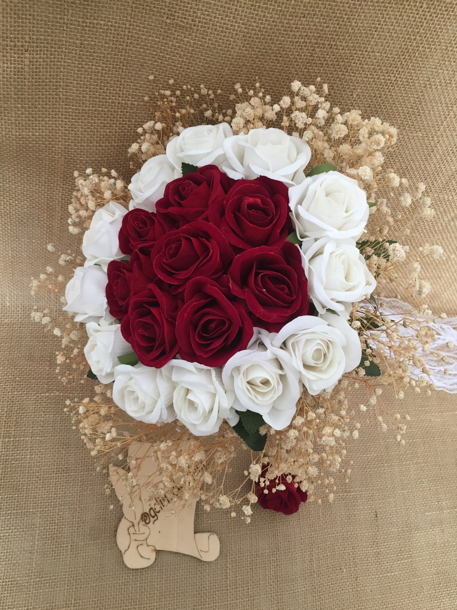 Red Rose Bridal Bouquet, White Rose Bridal Bouquet, Rose Design Bridal ...