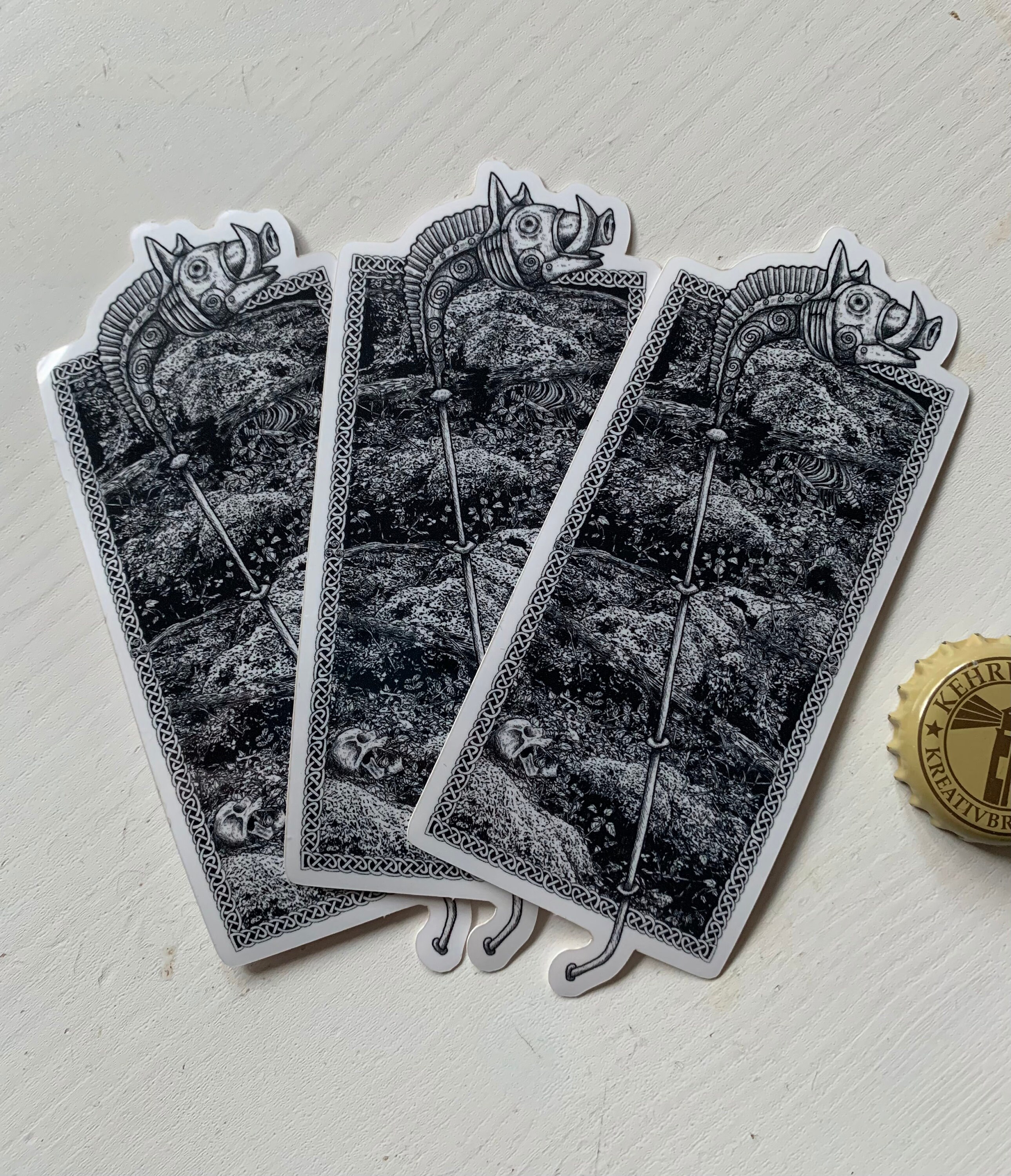 Boar Carnyx Die-cut Vinyl Sticker - Etsy