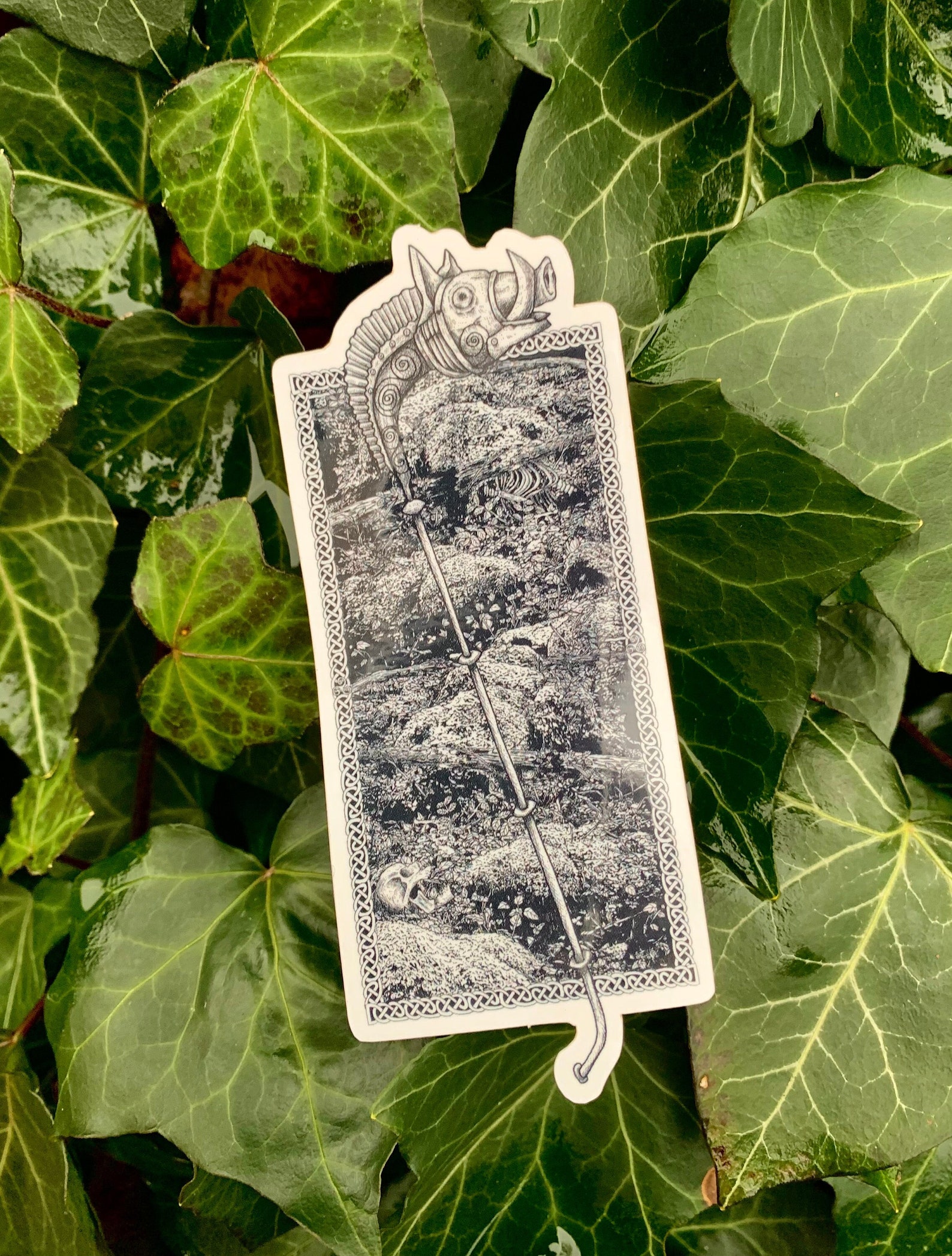 Boar Carnyx Die-cut Vinyl Sticker | Etsy