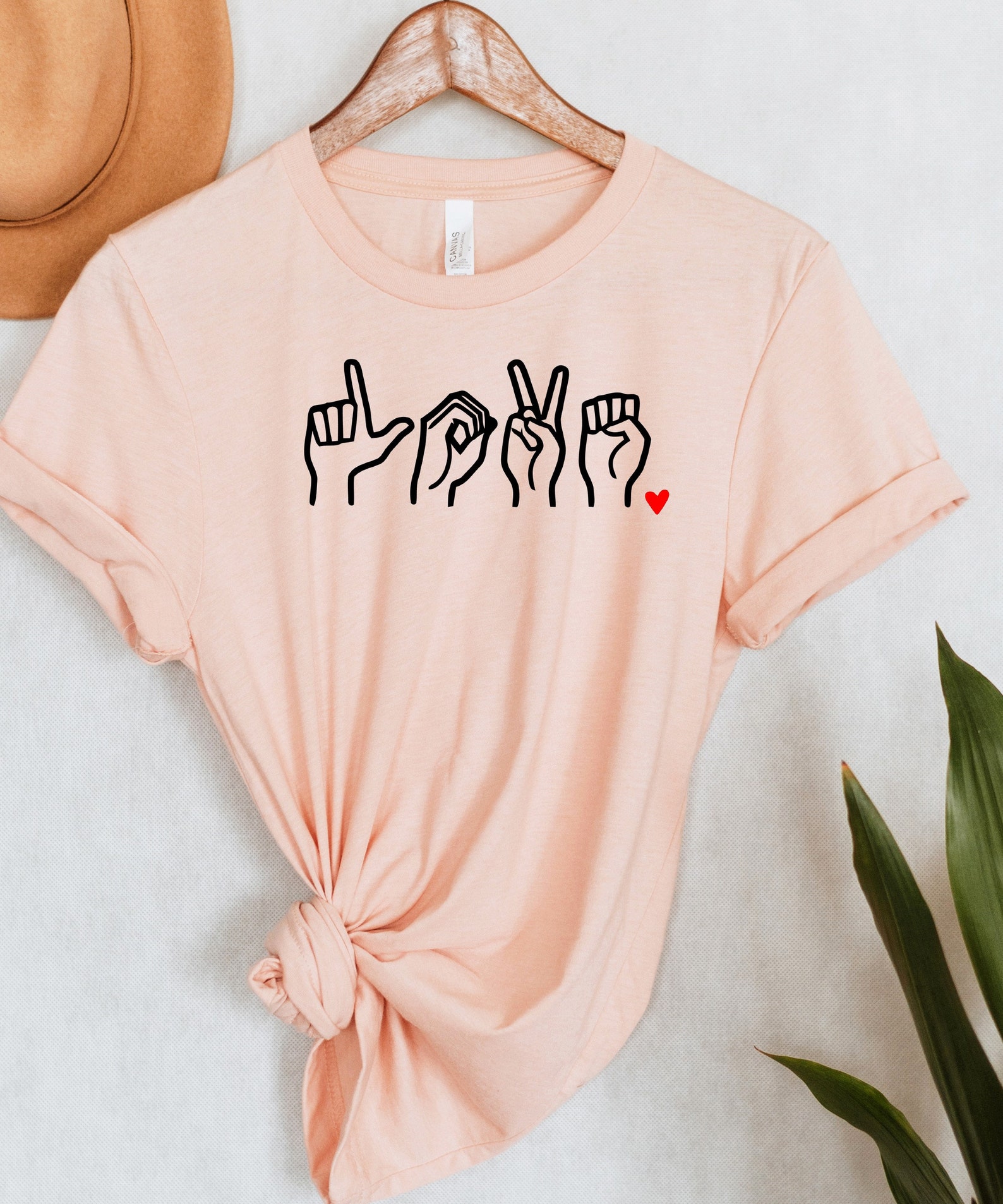 Sign Language Shirt Love Sign Language Tee Love Letter | Etsy