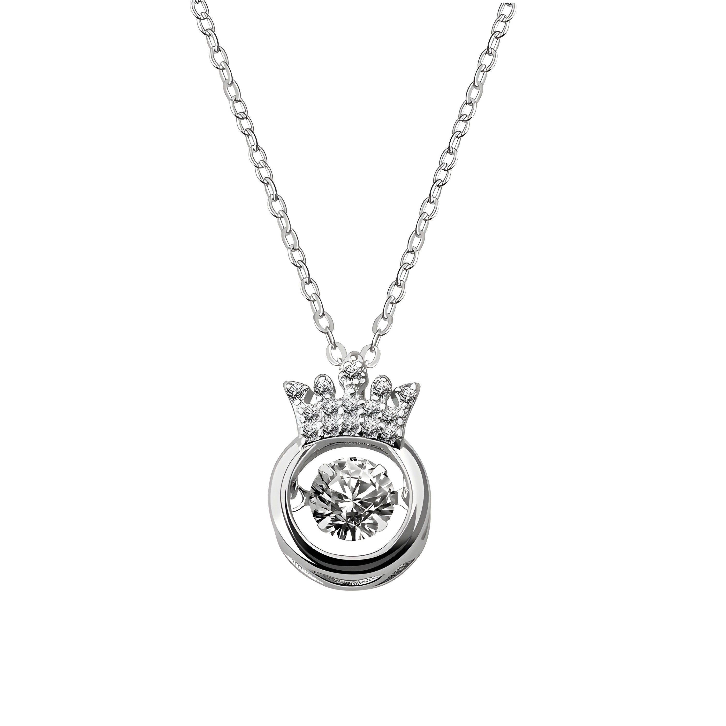 Beating heart crown smart necklace store