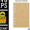 Zebra Notebook Cover SVG File: A5 Planner Template, Laser Cut Files ...