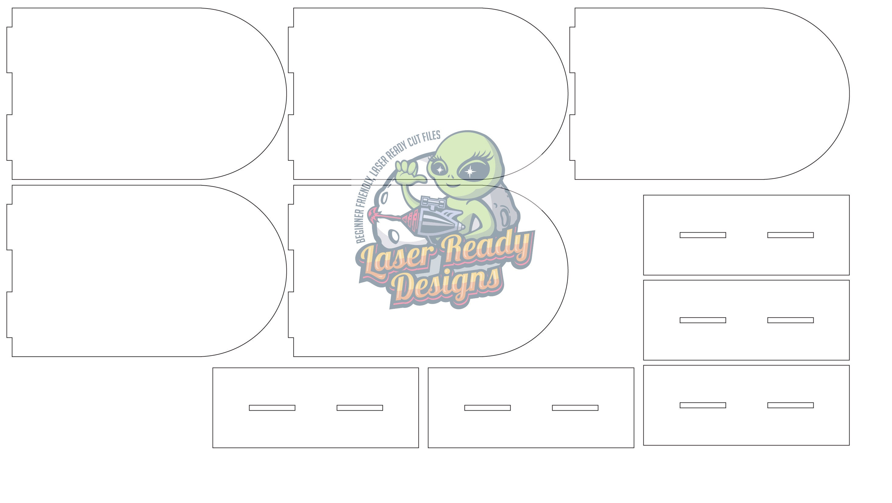 Modern Arched Table Sign With Base Laser Cut File, Laser SVG and EPS ...