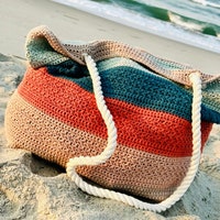CROCHET PATTERN, Seashell Market Bag, Beach Tote, Pool Bag, Summer Tote ...