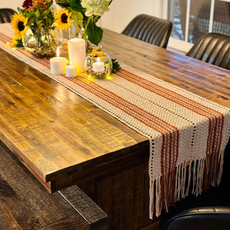 Modern Crochet Runner - Etsy