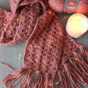 Winter Rose Scarf | Crochet Pattern | PDF Digital Download | Bulky ...
