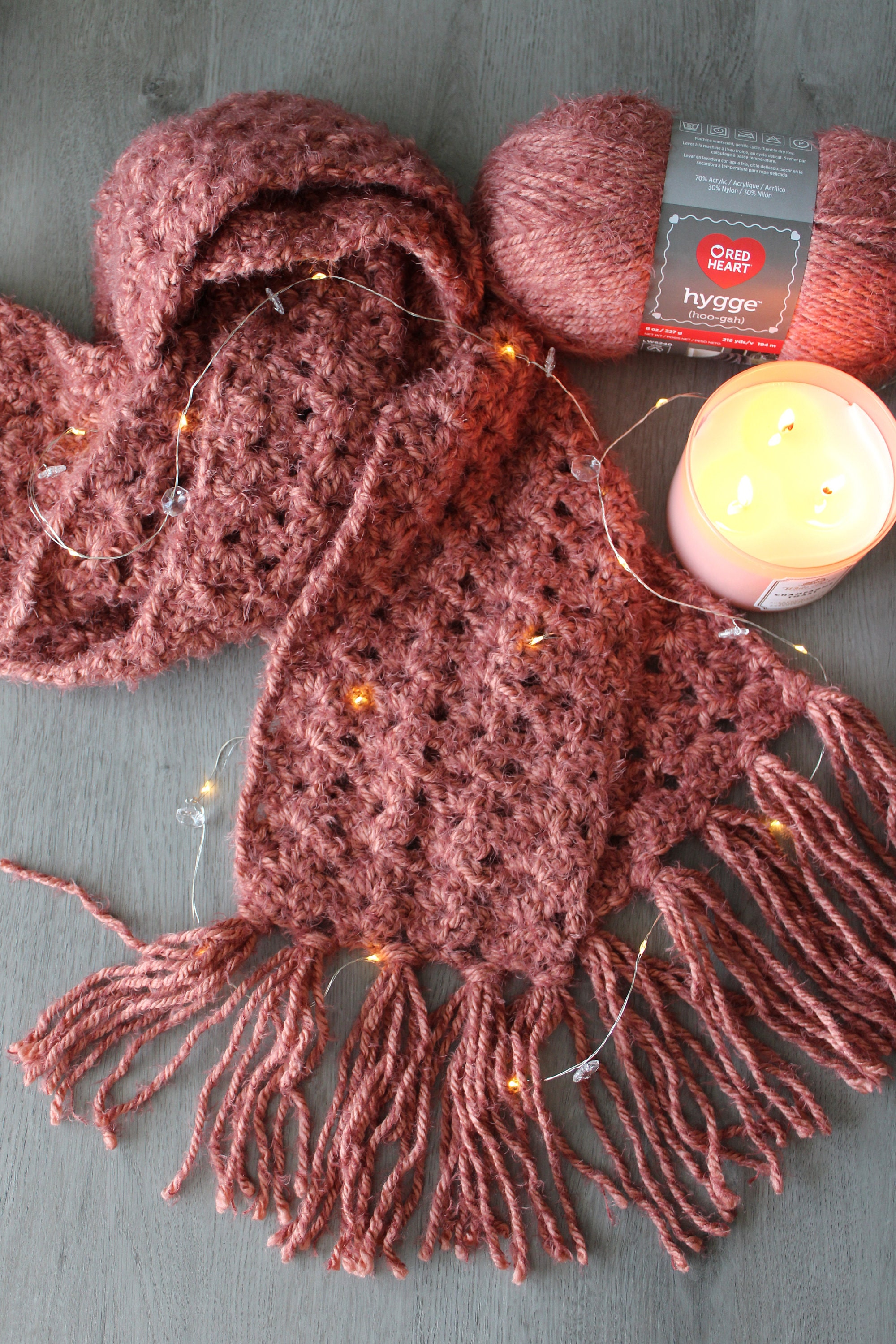 Winter Rose Scarf Crochet Pattern PDF Digital Download Bulky Crochet ...