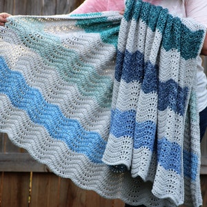 Beach Cottage Throw / Easy Crochet Pattern / PDF DIGITAL DOWNLOAD ...