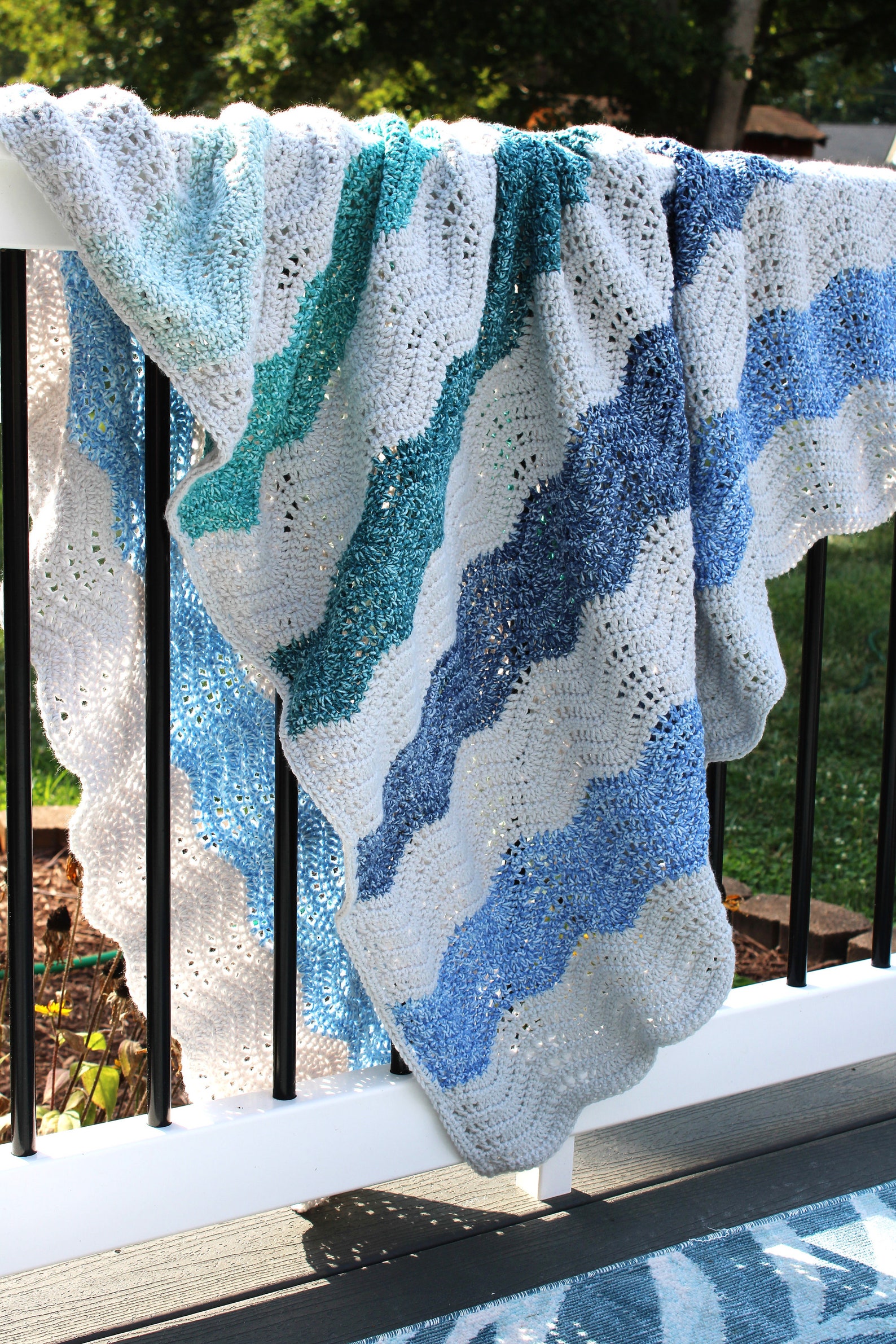 Beach Cottage Throw / Easy Crochet Pattern / PDF DIGITAL DOWNLOAD ...