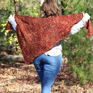 Embers Shawl | Asymmetrical Shawl Crochet Pattern | PDF DIGITAL ...