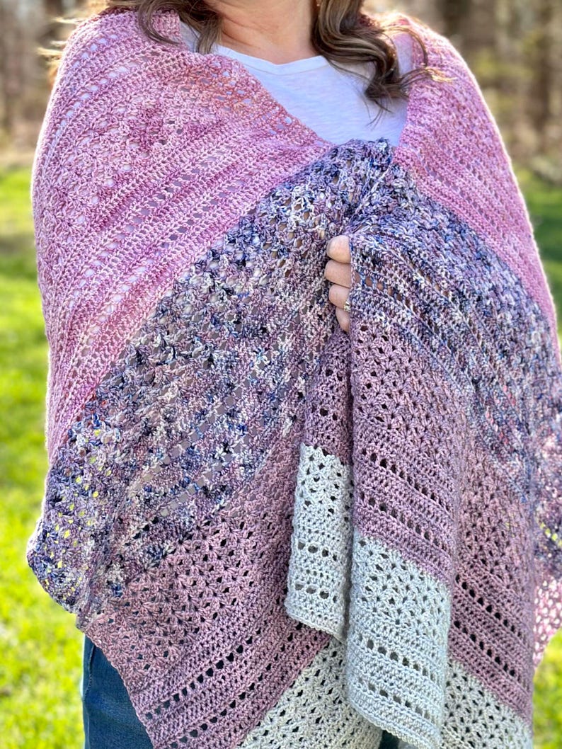 Lightweight Crochet Wrap Pattern | PDF Digital Download | Easy Crochet ...