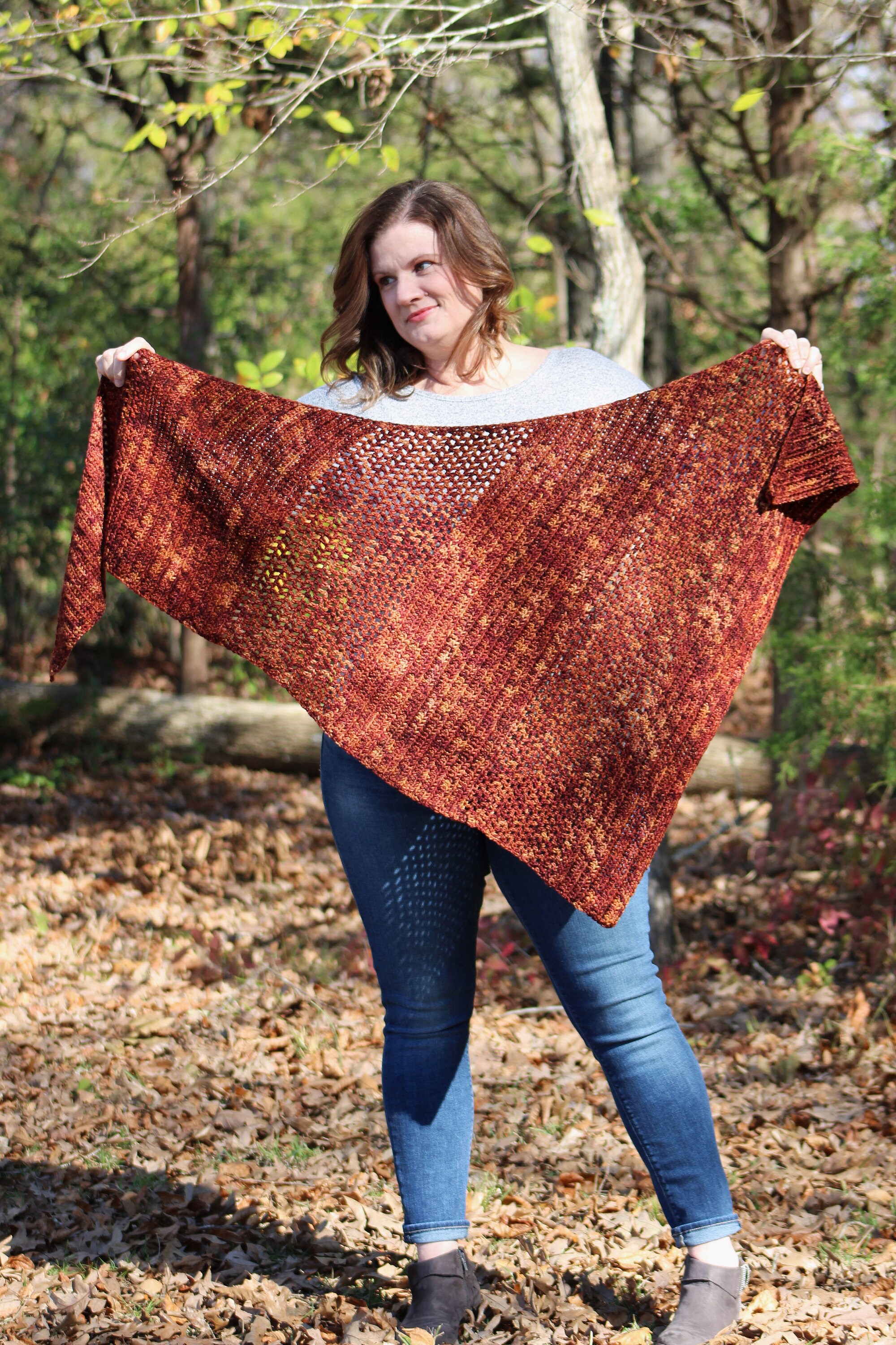 Embers Shawl | Asymmetrical Shawl Crochet Pattern | PDF DIGITAL ...