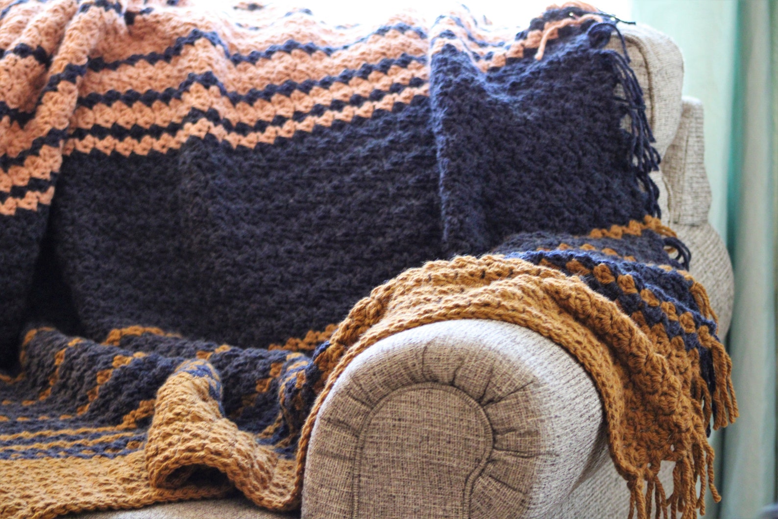 Geode Blanket / Crochet Pattern / PDF DIGITAL DOWNLOAD / Easy Bulky ...