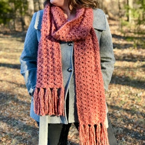 Winter Rose Scarf | Crochet Pattern | PDF Digital Download | Bulky ...