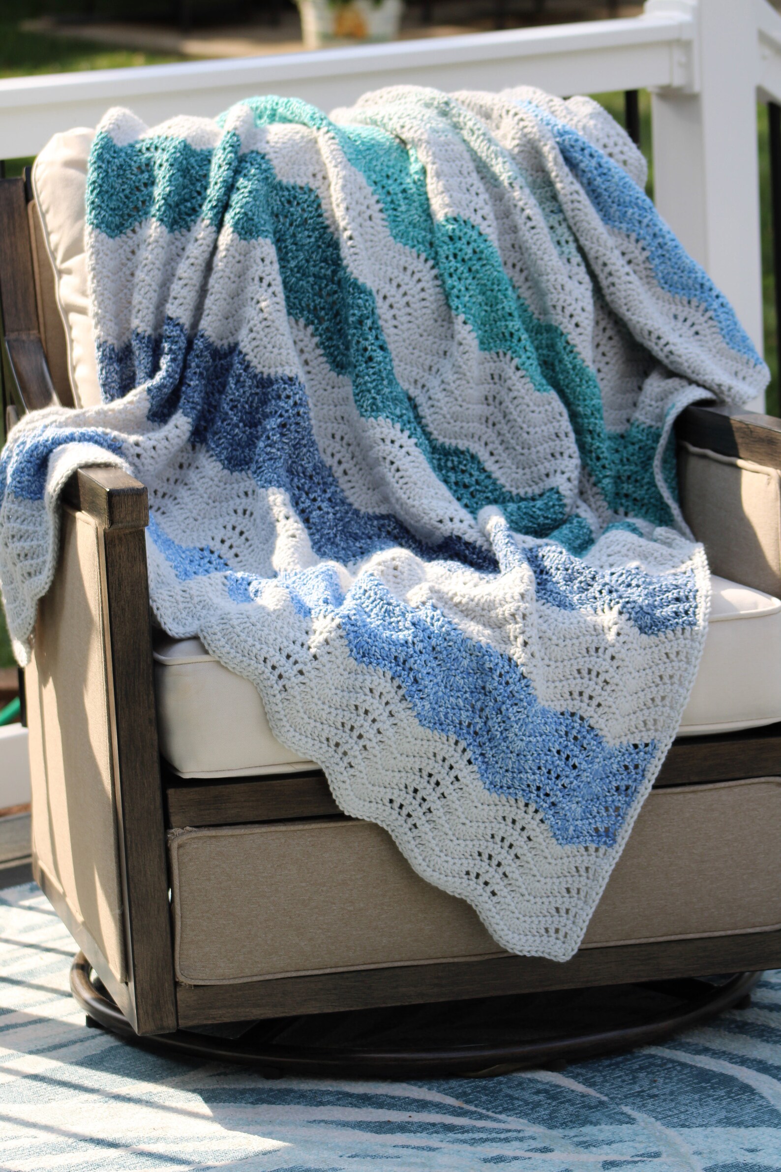 Beach Cottage Throw / Easy Crochet Pattern / PDF DIGITAL DOWNLOAD ...