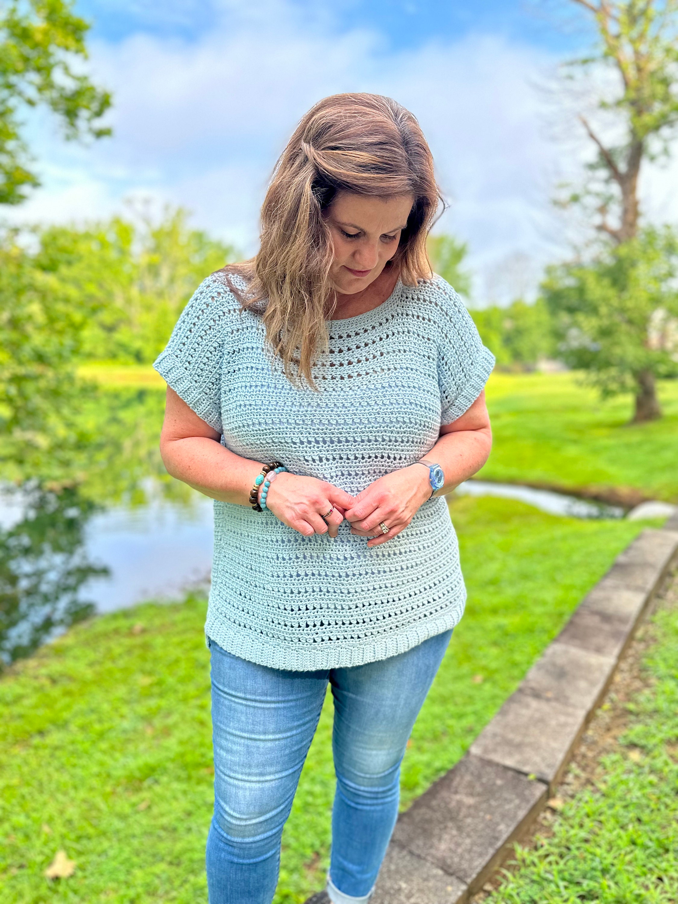 Lightweight Crochet Top Crochet Pattern PDF DIGITAL DOWNLOAD Relaxed ...