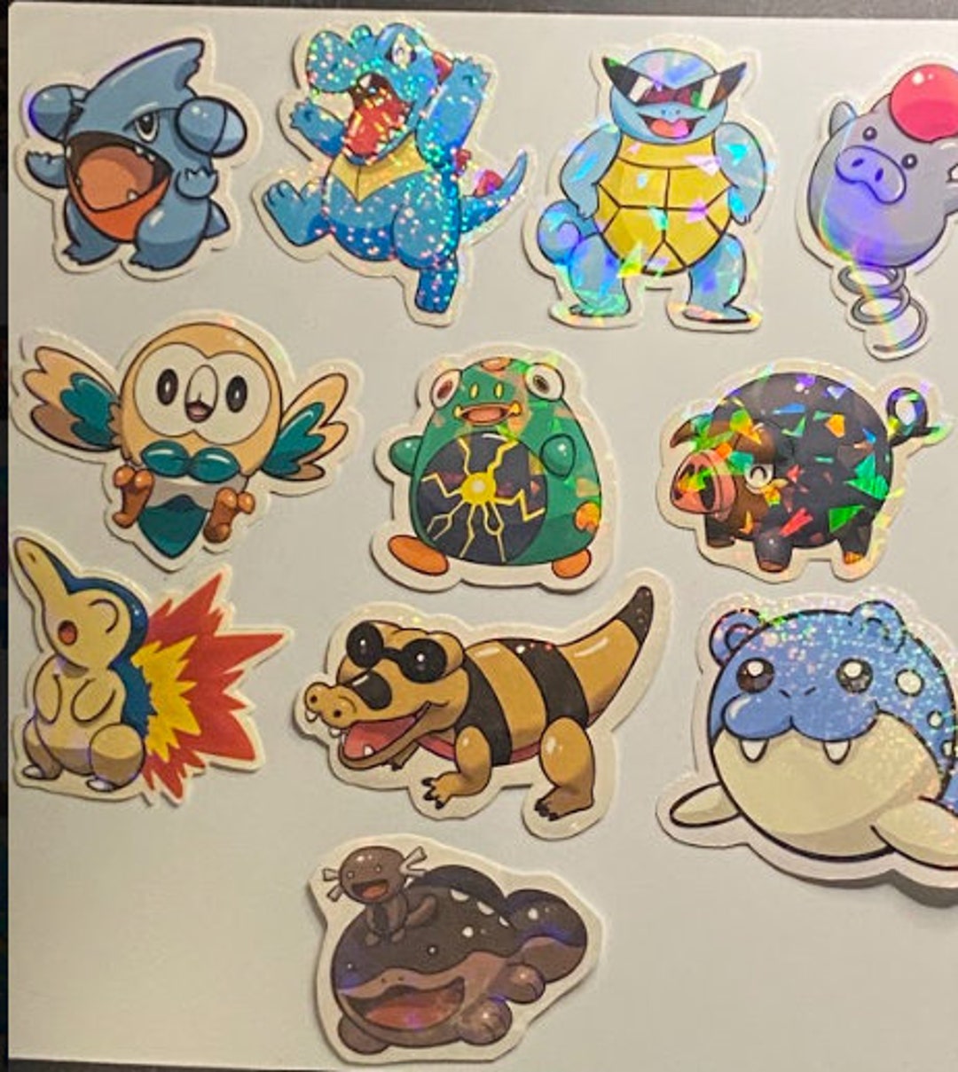 Holographic Pokemon Stickers - Etsy