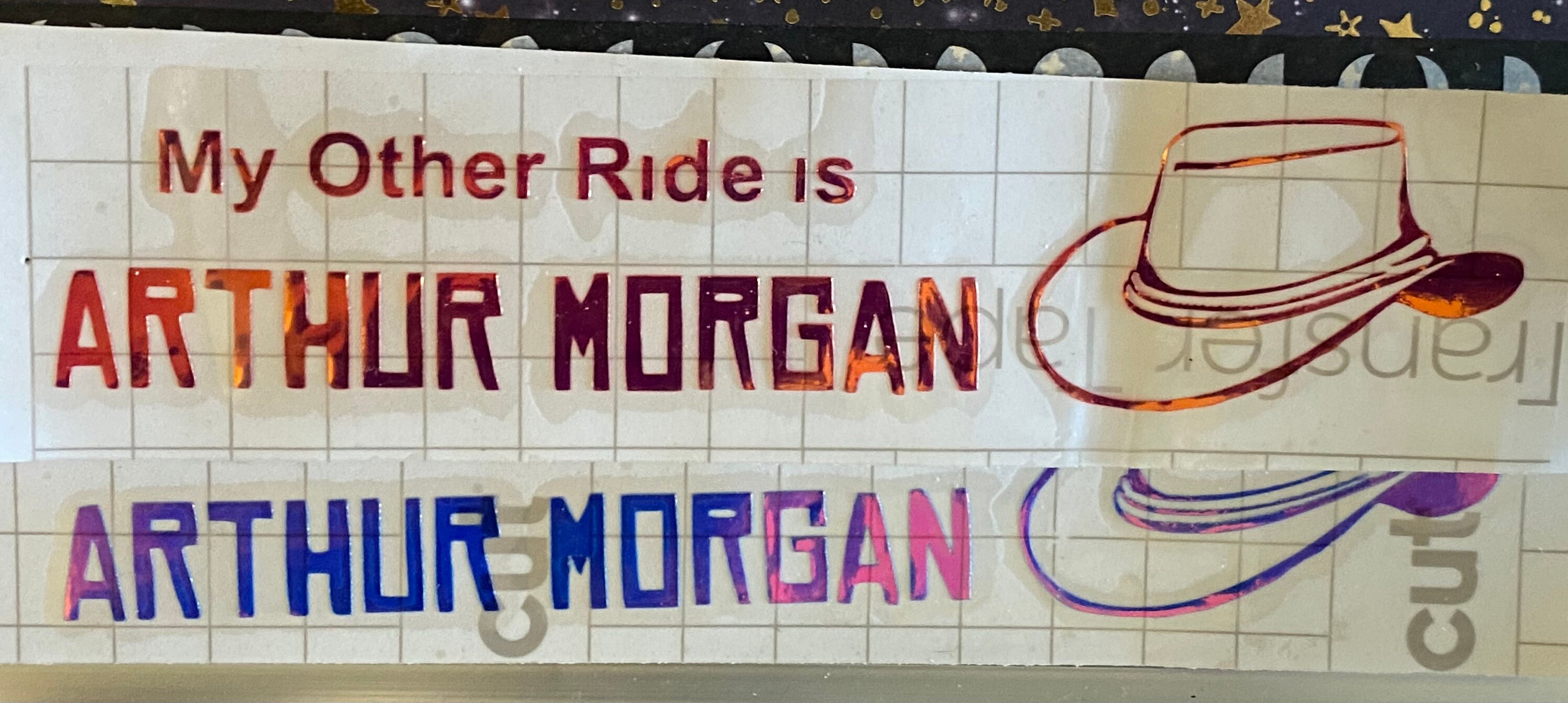 Arthur Morgan Holographic Decals Stickers - Etsy