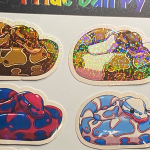 Holographic Pride Ball Python Stickers - Etsy