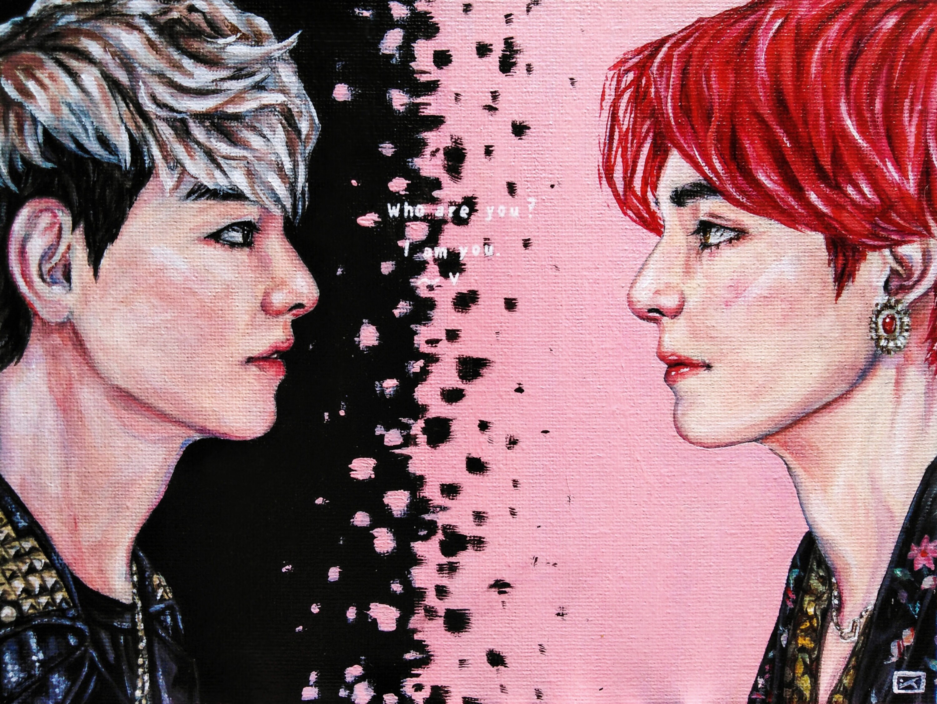 BTS Fanart BTS Set of Paintings Who Are You We Are You. BTS - Etsy