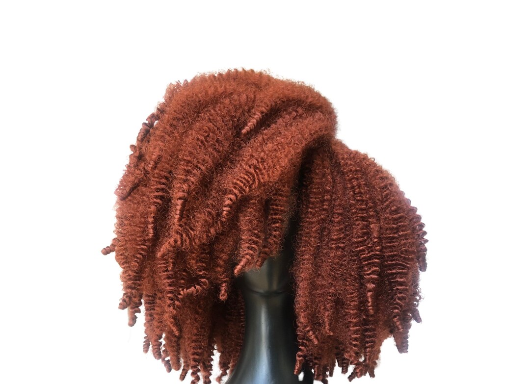 Color 350 Wig Ginger Wig Crochet Wig Afro Kinky Wig Kinky - Etsy