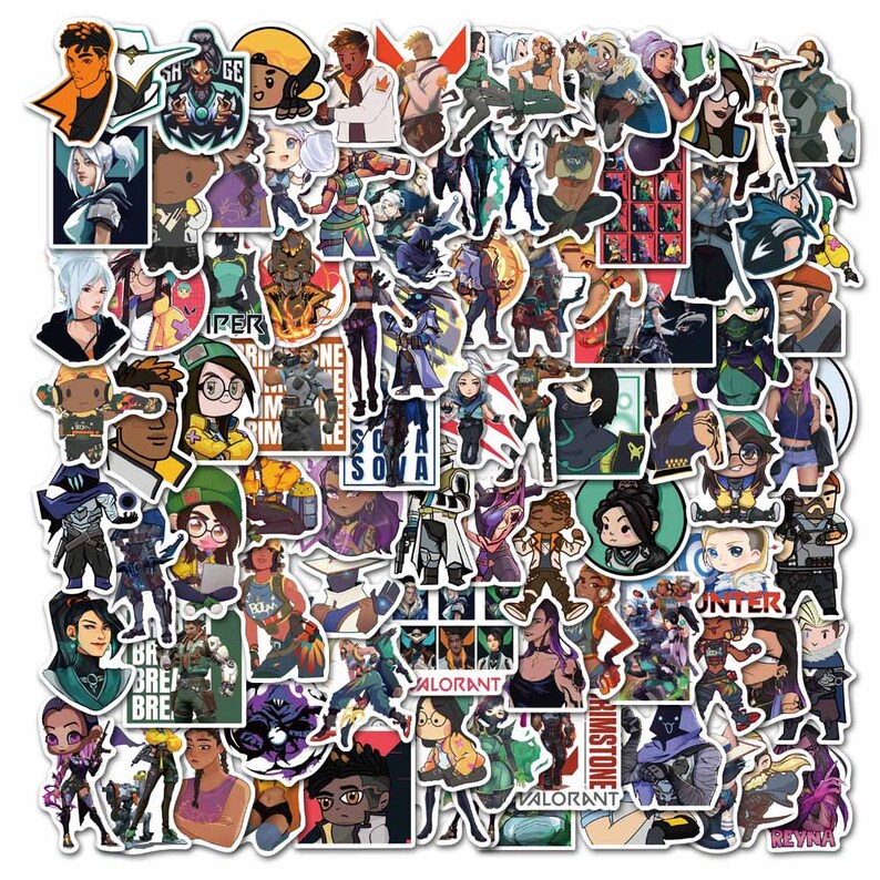 100 Valorant Stickers Cute Valorant Stickers Valorant - Etsy
