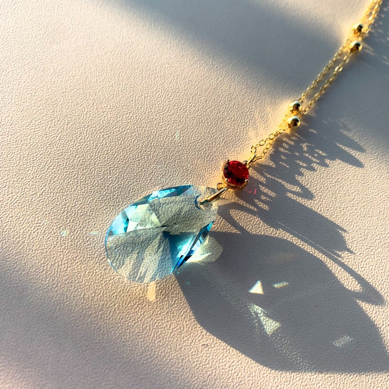 Austrian Crystal a Set 14k Gold Howl Necklace Howls Earrings - Etsy