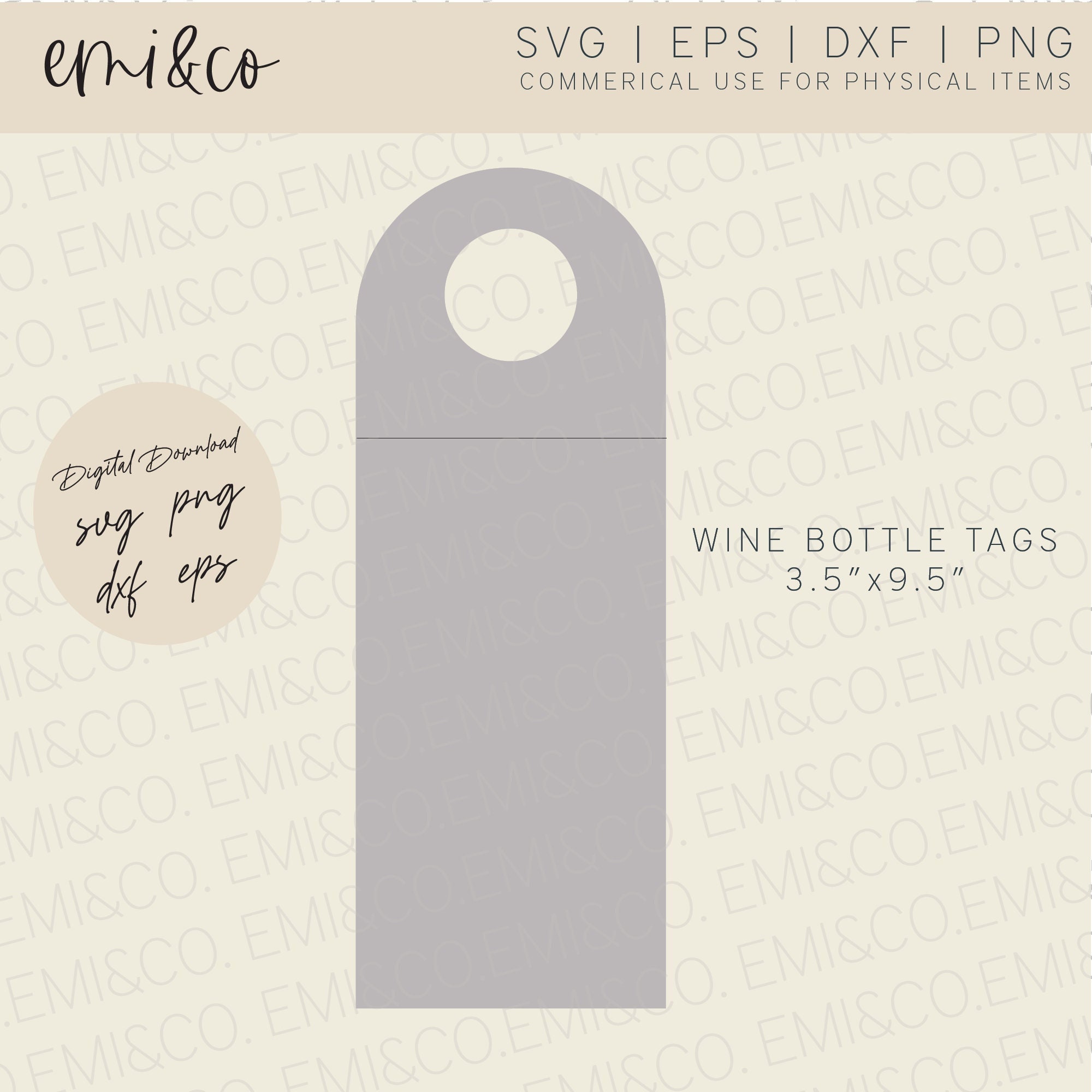 Wine Bottle Tag, Wine Tag SVG, Wine Bottle Hang Tag Svg - Etsy
