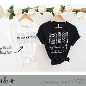 Class of 2023 PNG, Wave Text, Retro Text, Graduation PNG, Tshirt Design ...