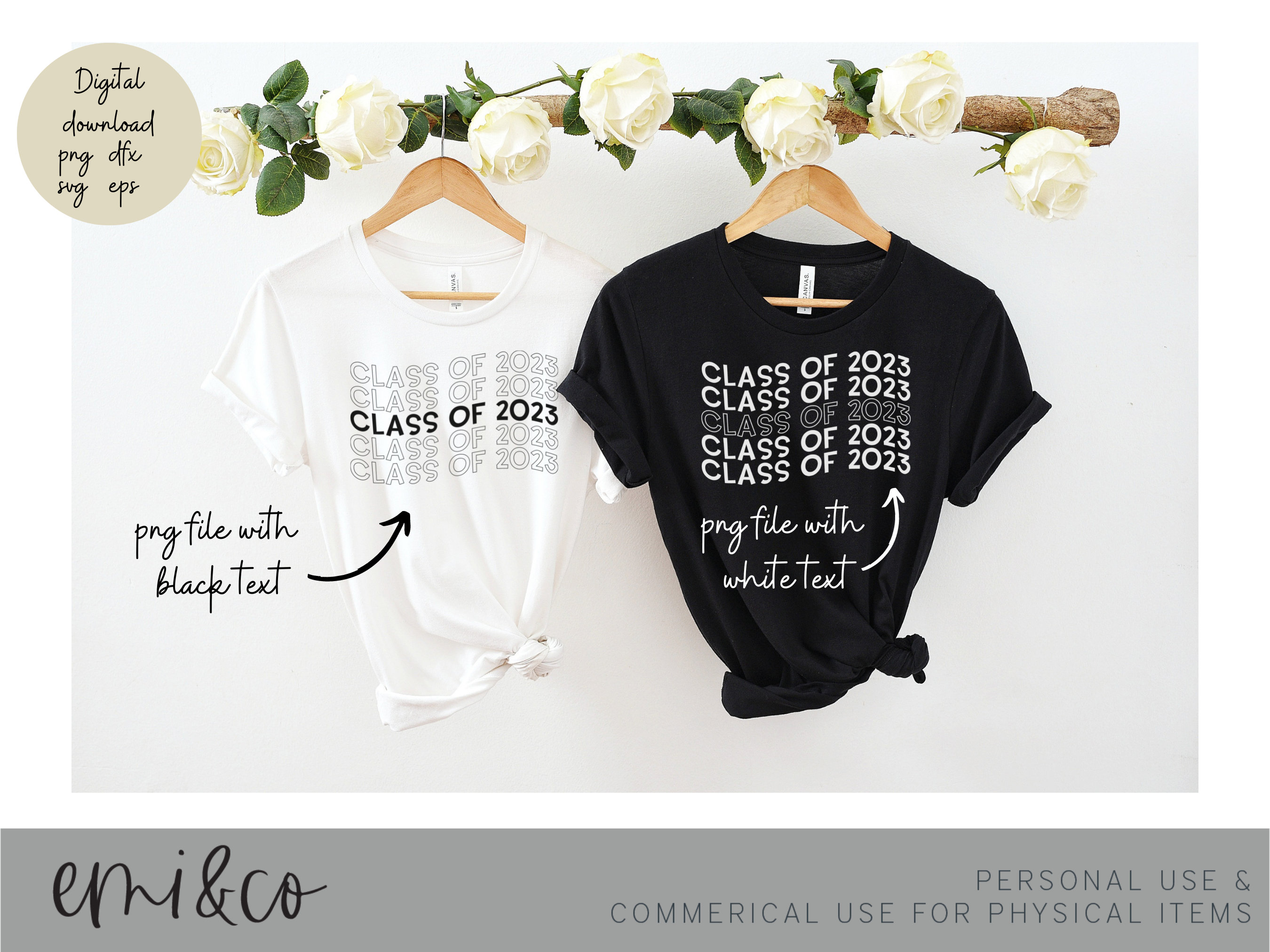 Class of 2023 PNG, Wave Text, Retro Text, Graduation PNG, Tshirt Design ...