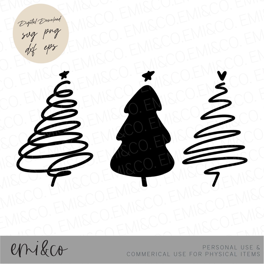 Christmas Trees SVG, PNG, Pine Tree - Etsy