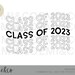 Class of 2023 PNG, Wave Text, Retro Text, Graduation PNG, Tshirt Design ...