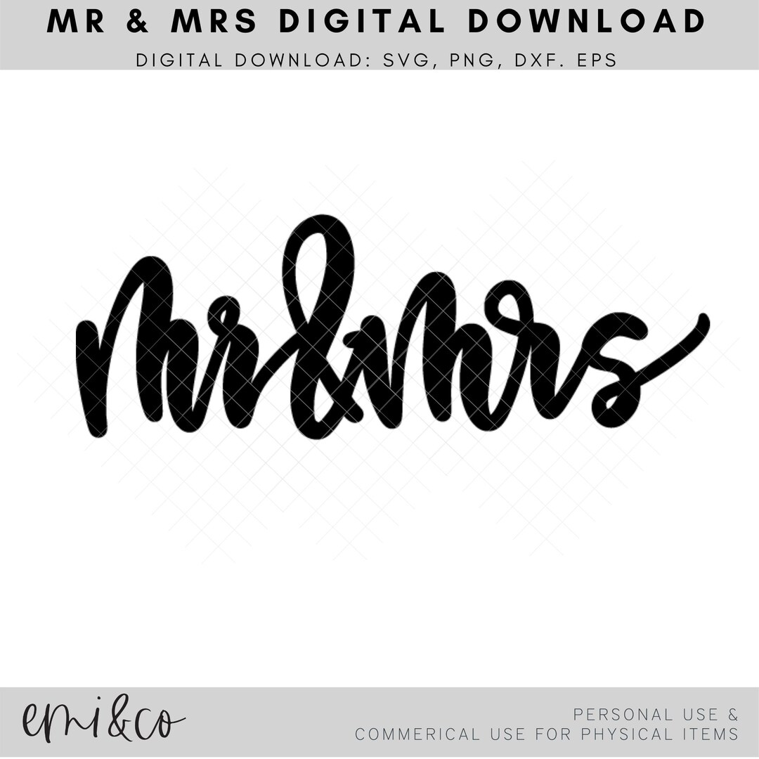 Mr & Mrs Digital Design, Wedding, Cake Topper, Mr and Mrs, Wedding ...