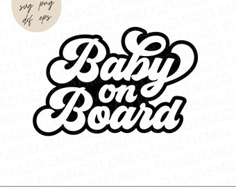 Baby on Board SVG - Etsy
