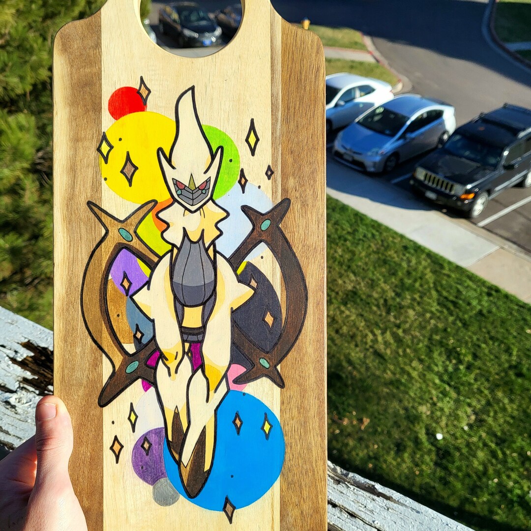 Shiny Arceus Pokemon Hand Made Wooden Decoration - Etsy