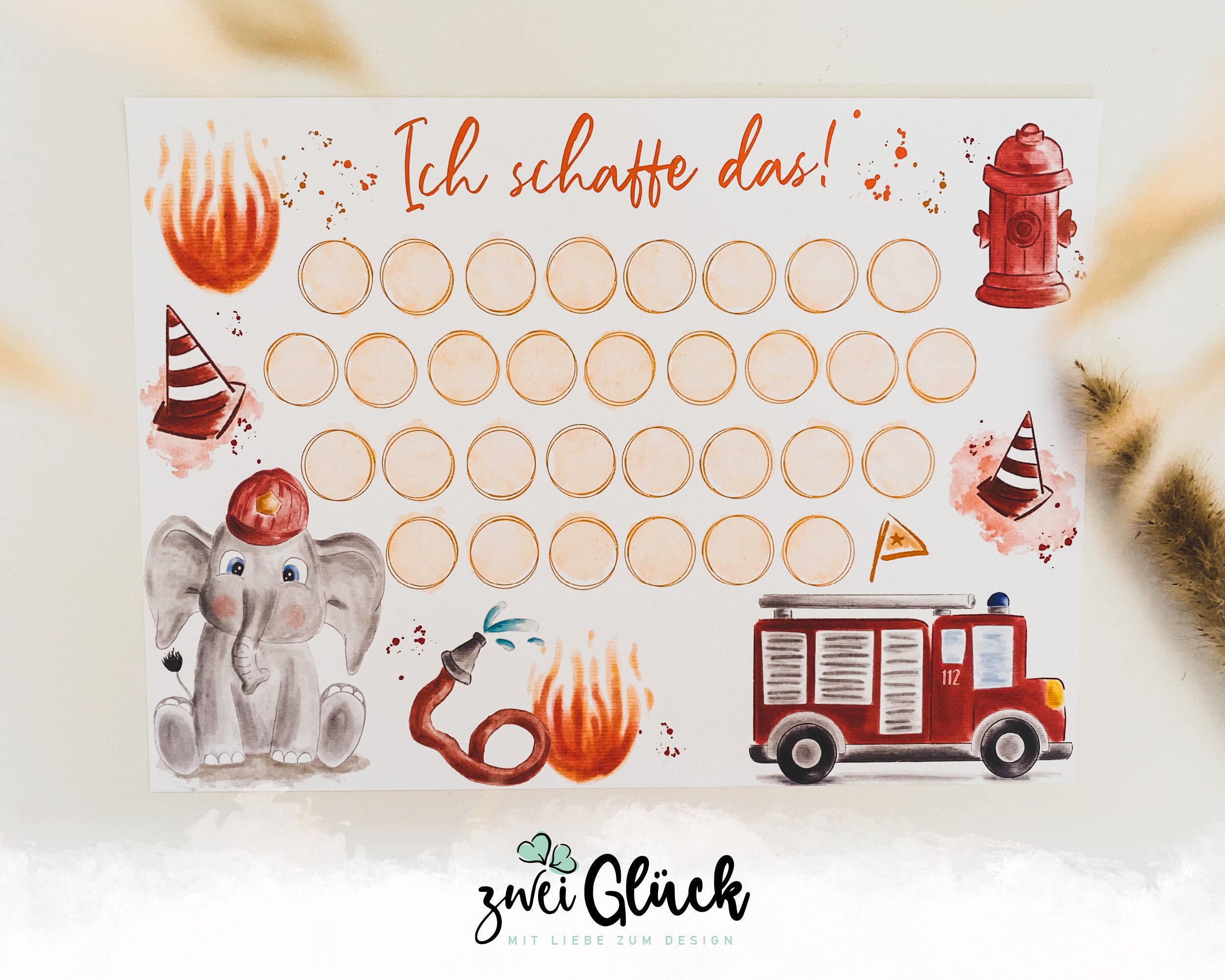 Reward Boards for Children Fire Department Motif Fire Brigade Reward ...