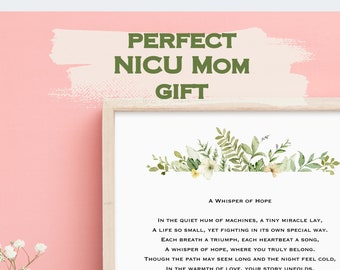 NICU Mom Poem Gift - Digital Download - Etsy