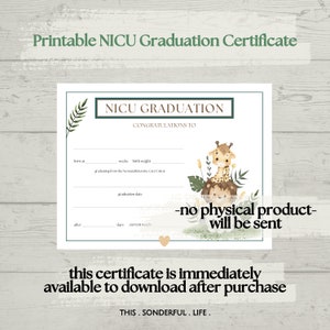Personalized NICU Neonatal Intensive Care Unit Graduate Graduation ...