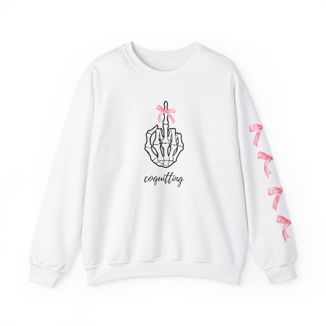 Skeleton Coquette Crewneck Sweatshirt / Coquitting / Coquette Aesthetic ...
