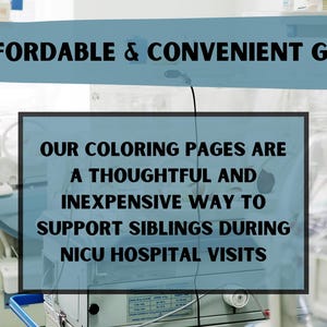 NICU Sibling Big Sister Neonatal Intensive Care Unit Printable Coloring ...