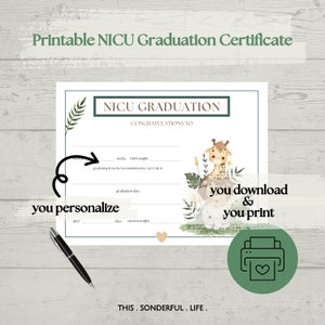 Personalized NICU Neonatal Intensive Care Unit Graduate Graduation ...