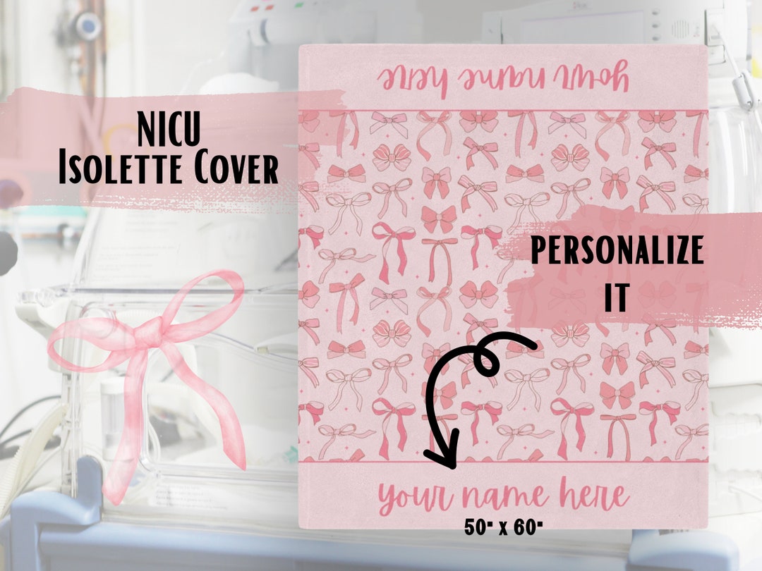 Personalized NICU Pink Coquette Neonatal Intensive Care Unit Blanket ...