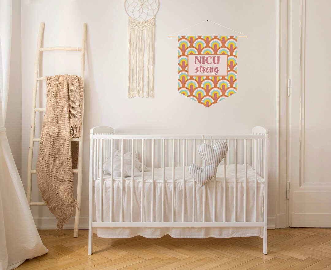 NICU Strong Pennant Neonatal Intensive Care Unit Preemie Rainbow Baby ...