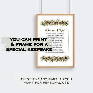 NICU Holiday Poem Neonatal Intensive Care Unit Printable Preemie ...