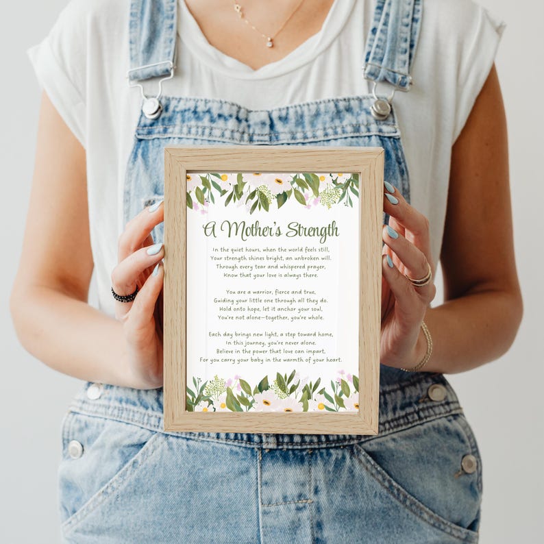 NICU Mom Family Neonatal Intensive Care Unit Printable Poem Preemie ...