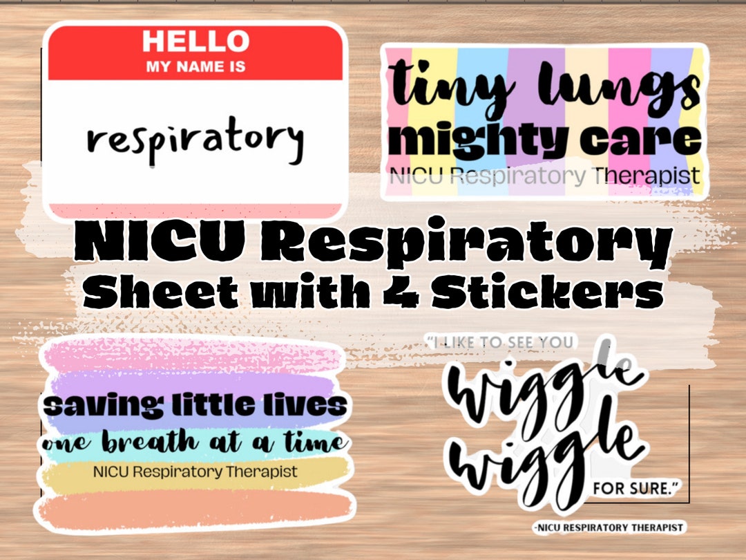 NICU Respiratory Therapist Neonatal Intensive Care Unit RRT Vinyl ...