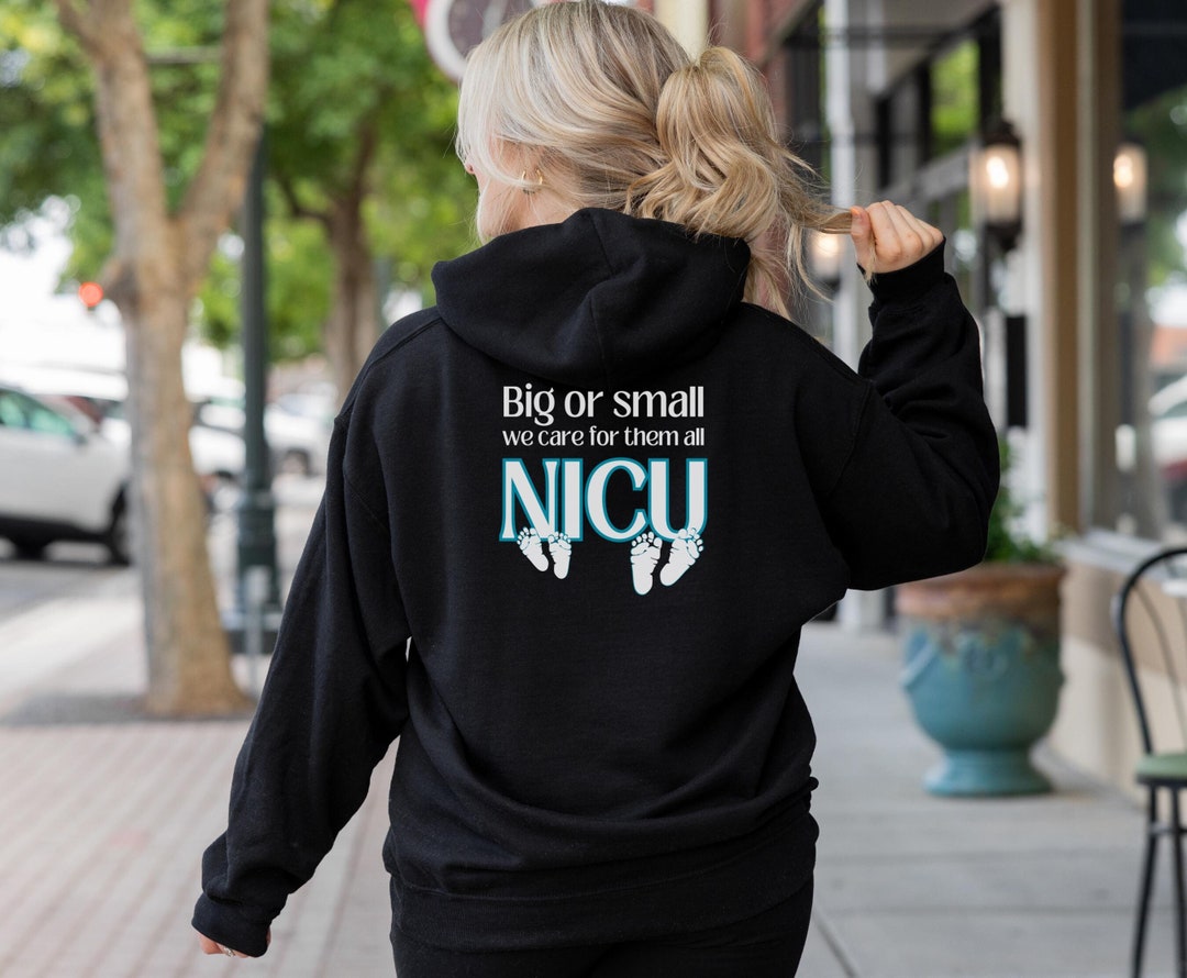 Personalized NICU Zip up Hooded Sweatshirt Neonatal Intensive Care Unit ...
