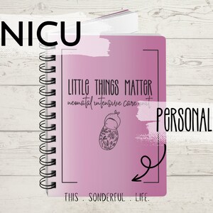 Personalized NICU Nurse Spiral Bound Journal / Neonatal Intensive Care ...
