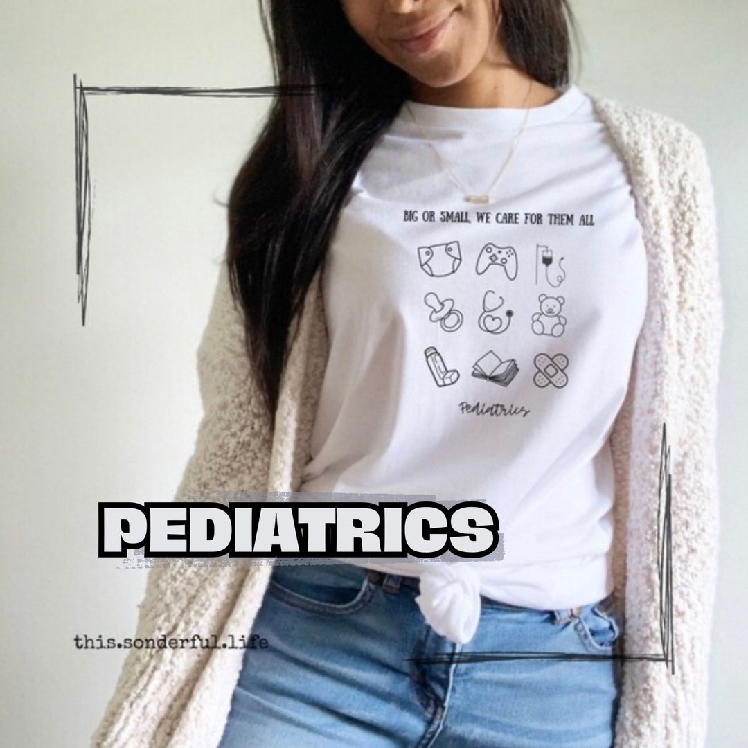 Pediatrics T-shirt Peds Pedi Pediatric PICU Nurse RN Short Sleeve Tee ...