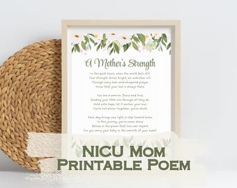 NICU Mom Poem Gift - Digital Download - Etsy UK
